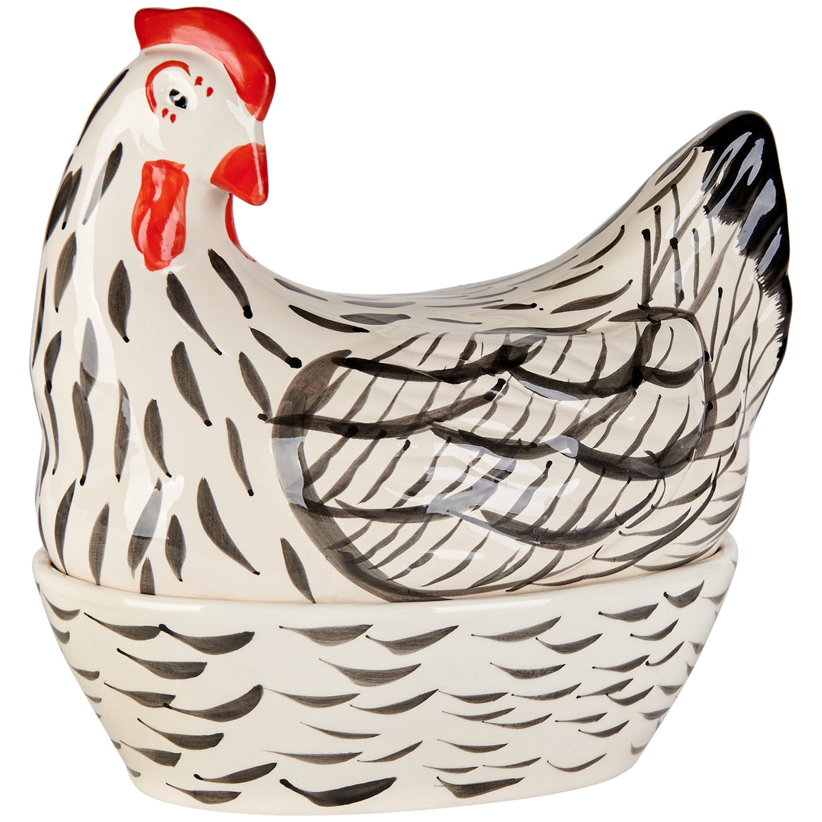 Vintage Hand-Painted Rooster Roaster Pot – The Edition 94